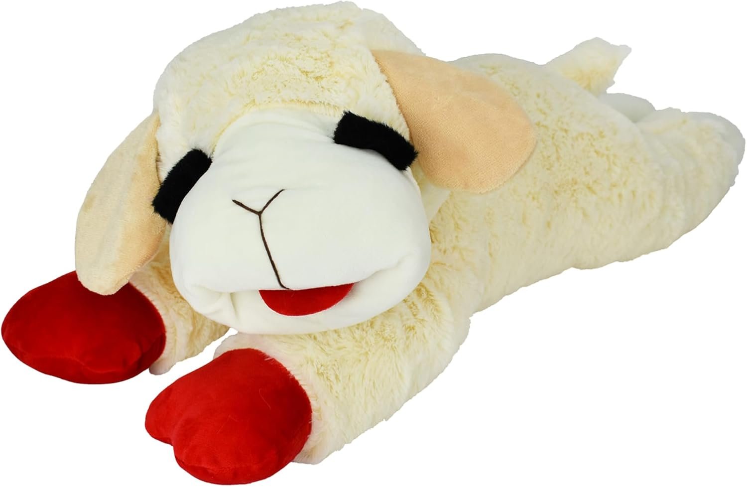 Multipet's Officially Licensed Lamb Chop Jumbo White Plush Dog Toy, 24 ...